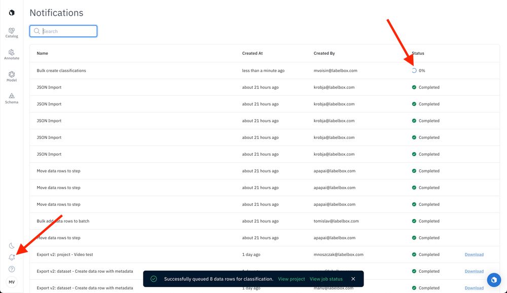 Pre-label and enrich data with bulk classifications