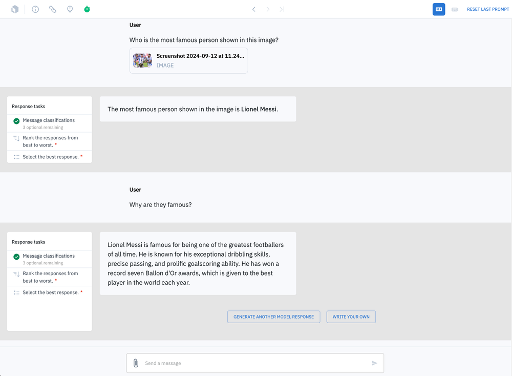 Improve multimodal evaluations with enhanced arena style experience