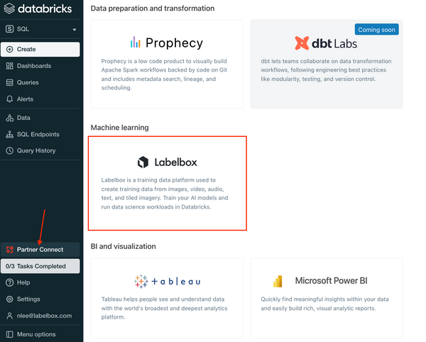 Announcing Labelbox on Databricks Partner Connect